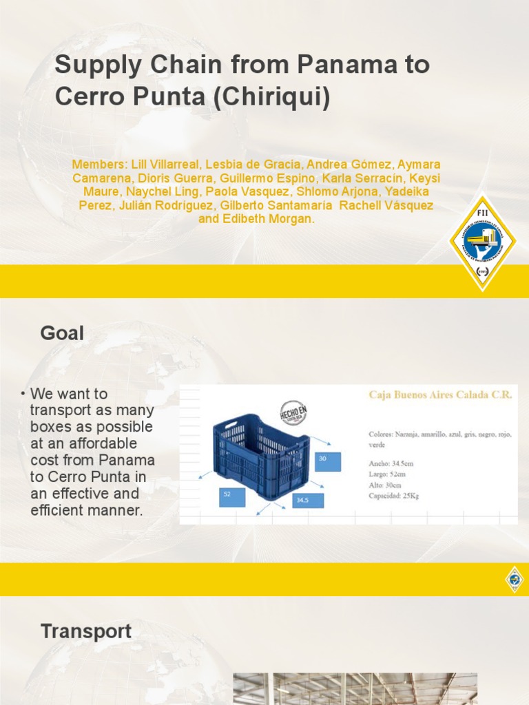 Starbucks Supply Chain Logistics Panama | PDF