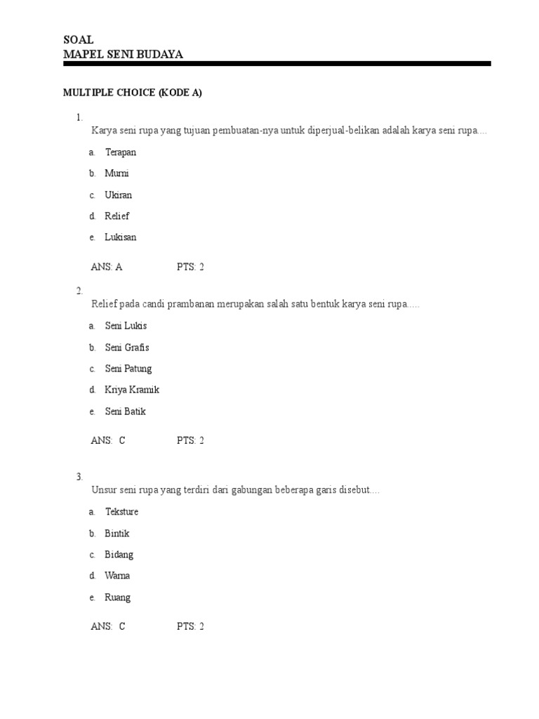 Latihan USP 2 SNBD | PDF
