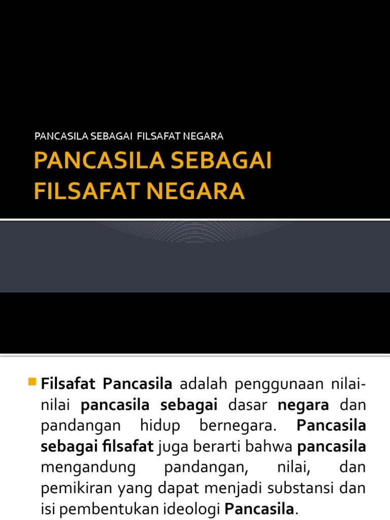 Pancasila: Filsafat Dasar Negara | PDF | Filsafat