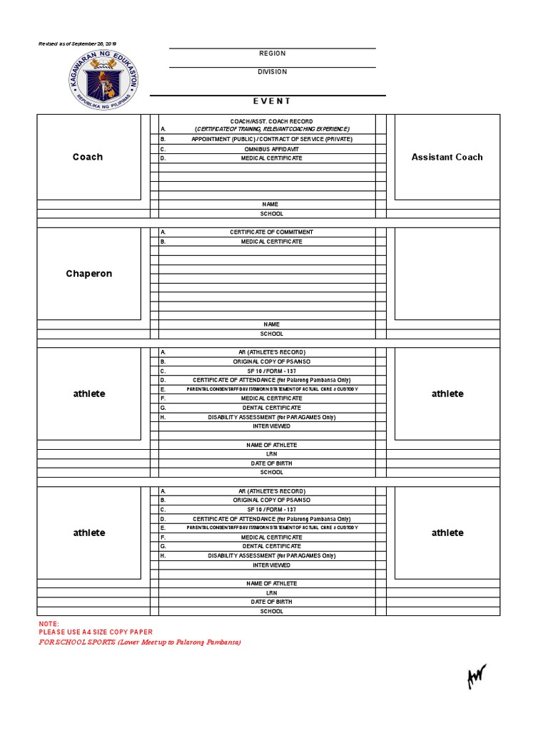School Sports Documentation Guide | PDF