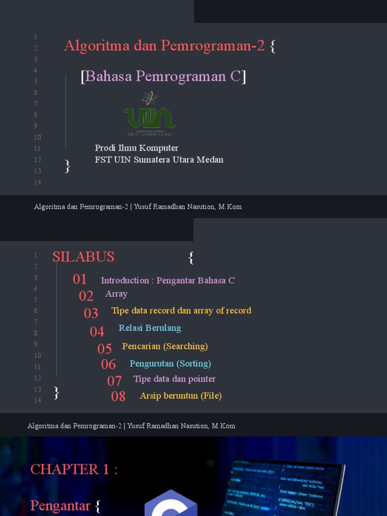 Chapter 1-Pengantar Bahasa C | PDF