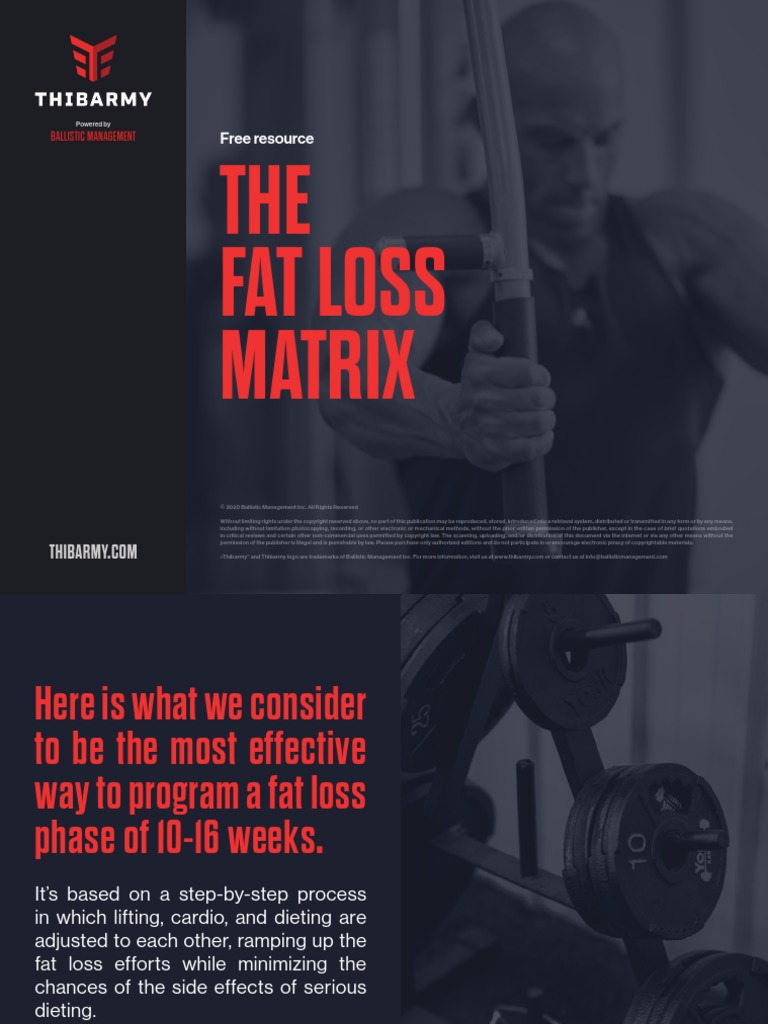 Fat Loss Matrix | PDF | Aerobic Exercise | Dieting