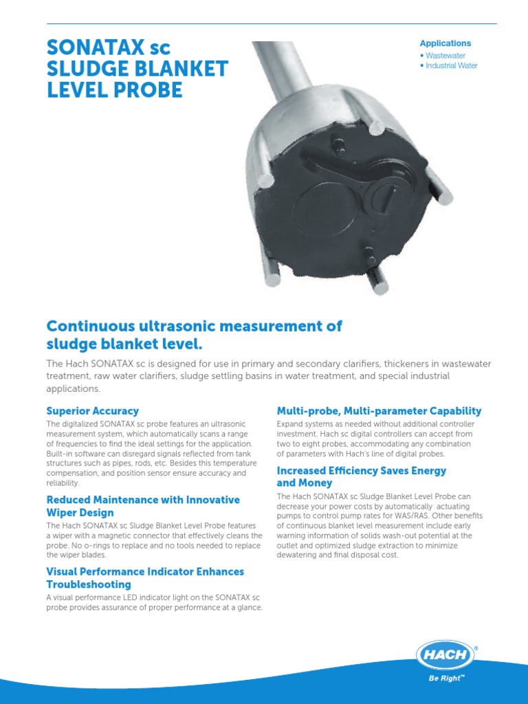 HACH SONATAX SC Sludge Level Probe - L2548 Rev5 | Download Free PDF ...