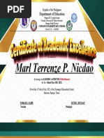 Honesty Award Certificate | PDF