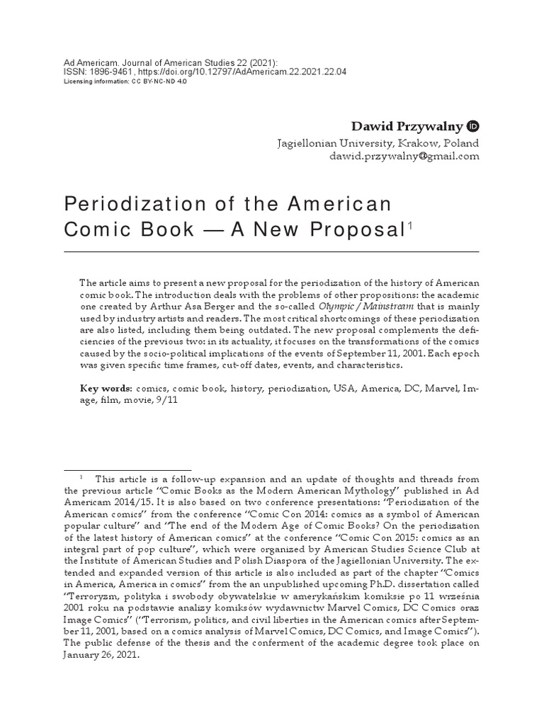 4 +periodization | PDF | Comics | Comics Publications