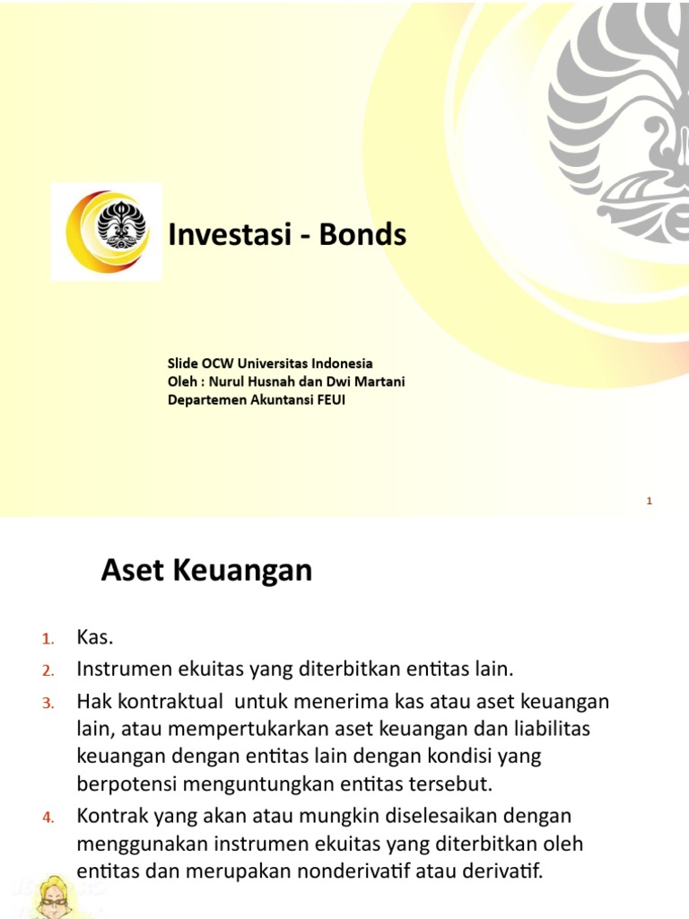Pertemuan 6. Konsep Investasi Bonds | PDF