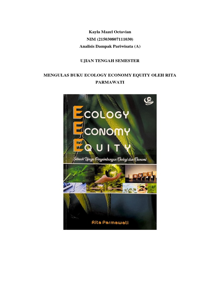 Mengulas Buku Ecology Economy Equity Oleh Rita Parmawati (Kayla Mazel ...