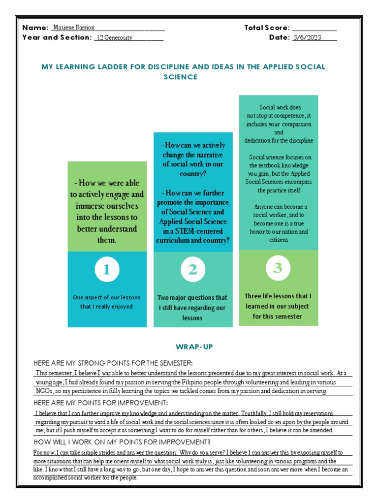 Learning Ladder Diass | PDF | Science | Social Sciences