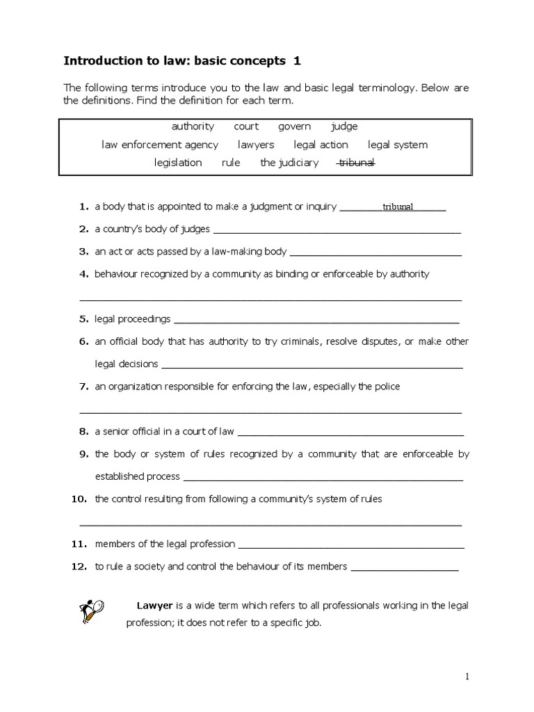 Law - Basic Terms | PDF