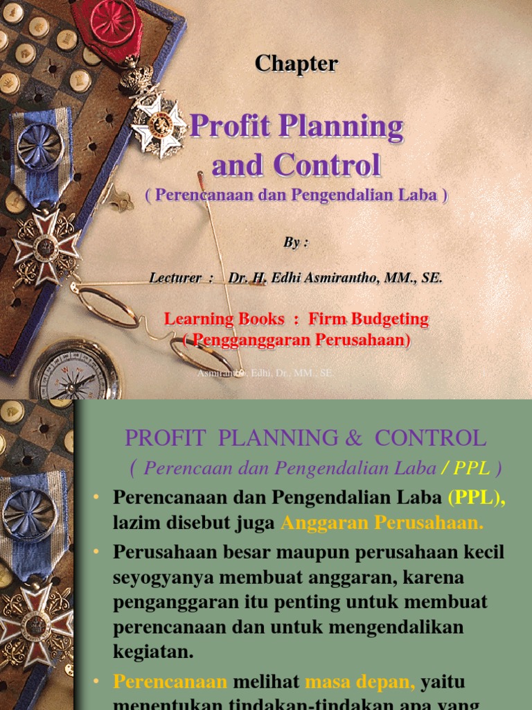 BAB 1 Profit Planning and Control | PDF | Bisnis