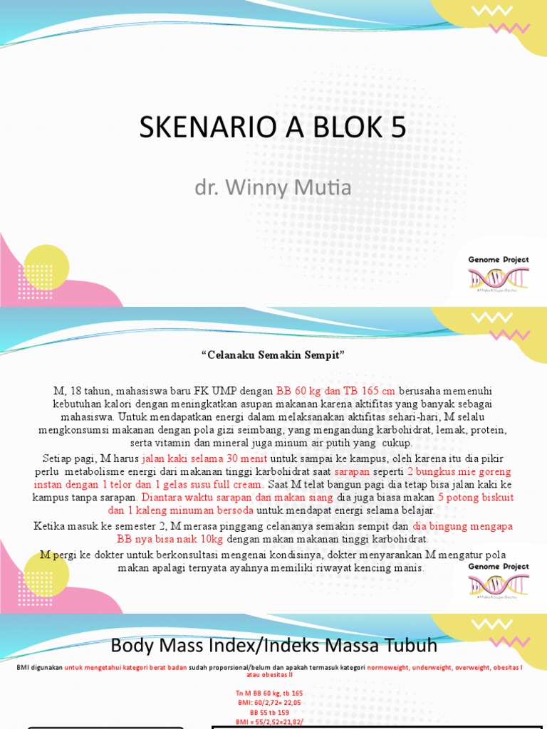 Skenario A Blok 5: Dr. Winny Mutia | PDF | Gaya Hidup