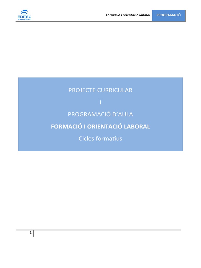 Programacio FOL 2022 Cat UT1 | PDF