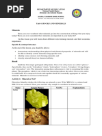 Testing Mineral Properties for Identification | PDF | Minerals | Density