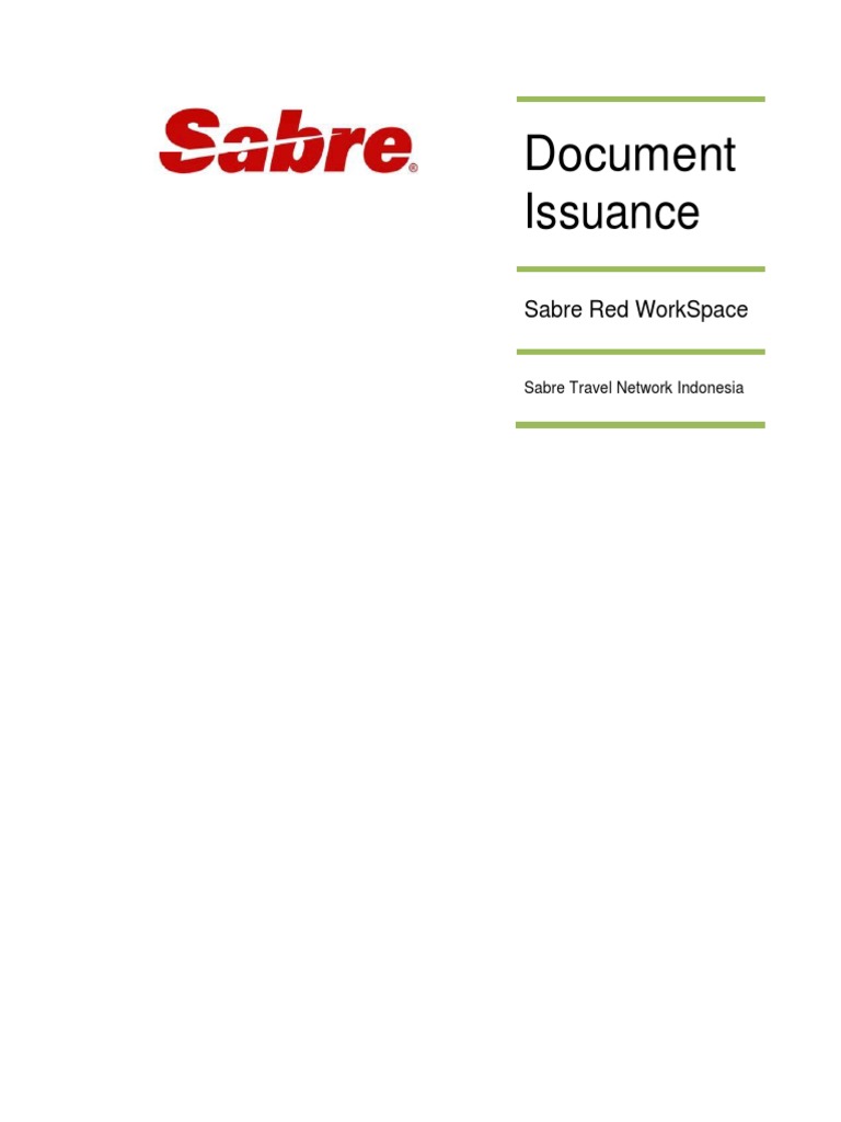 Ticketing Sabre Fares Ticketing Guide | PDF