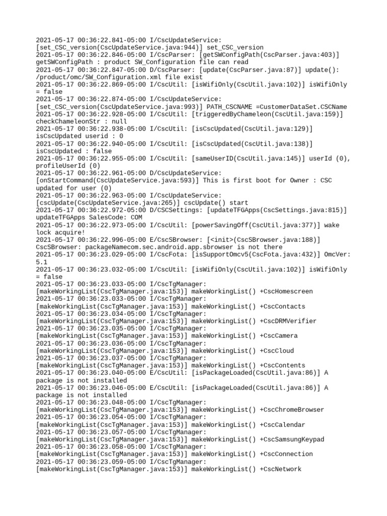 CSC Update Log | PDF | Computer Engineering | Software Engineering
