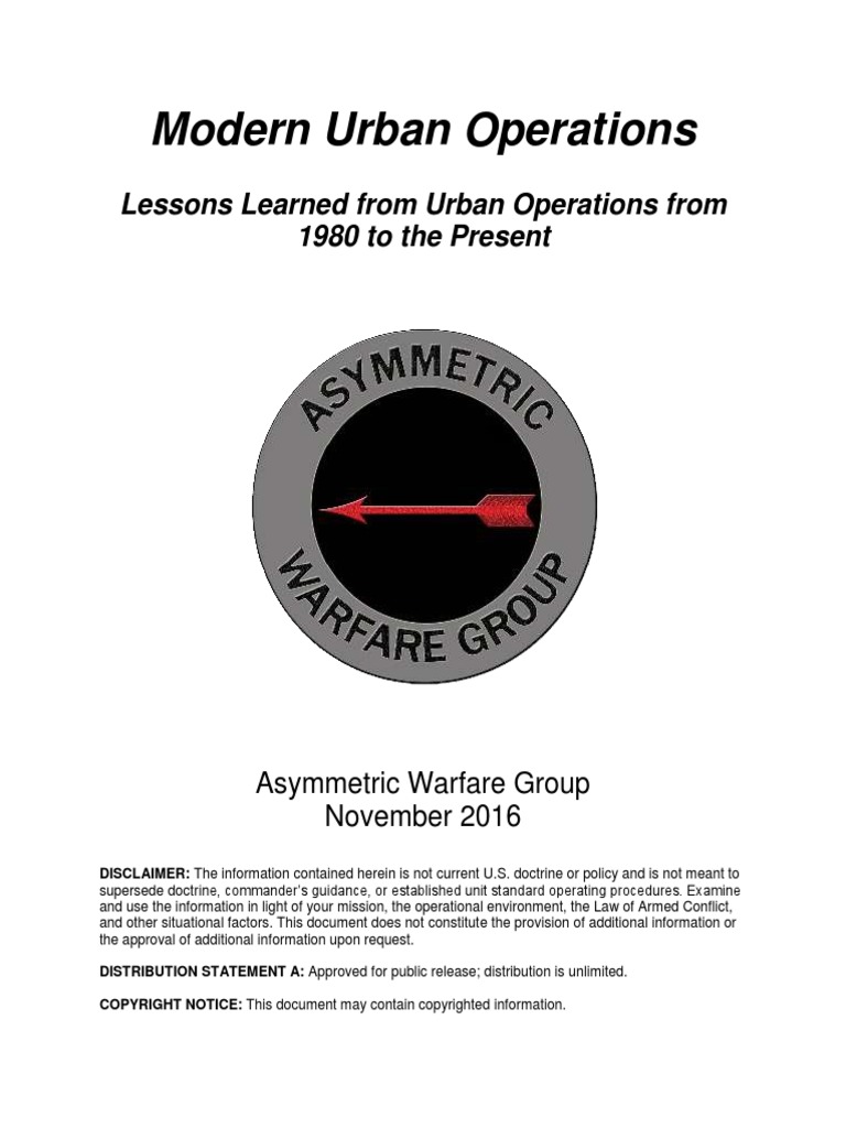 Modern Urban Operations 2016 | PDF | Urban Warfare | Hezbollah