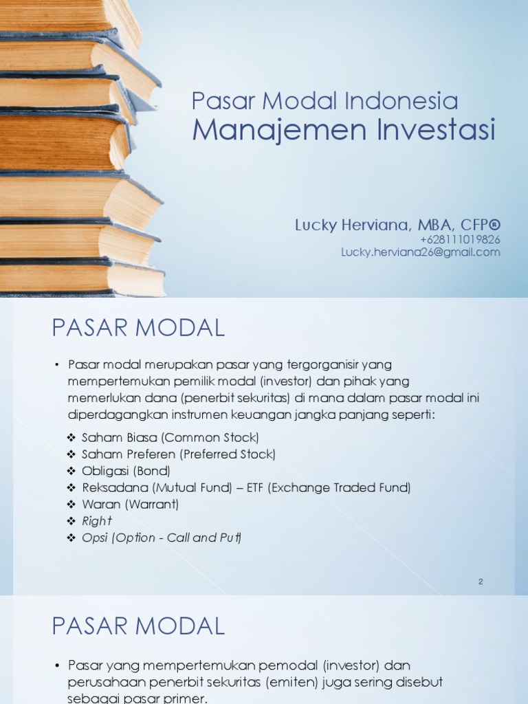Pasar Modal Indonesia | PDF