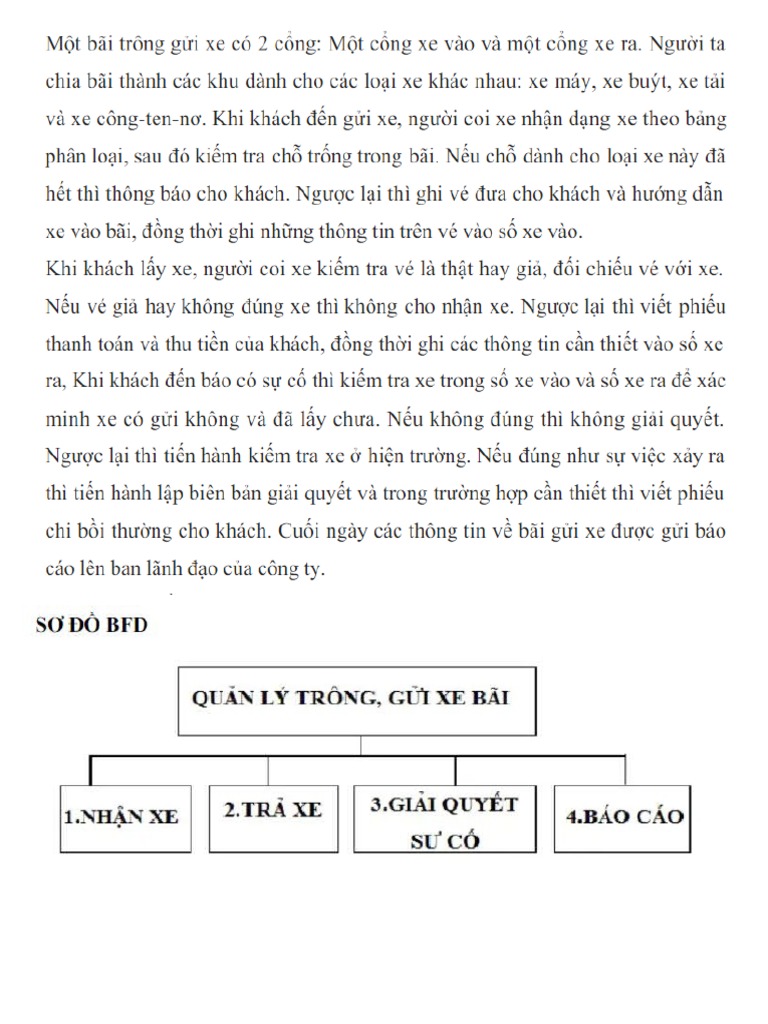 Mô hình phân cấp chức năng BFD | PDF