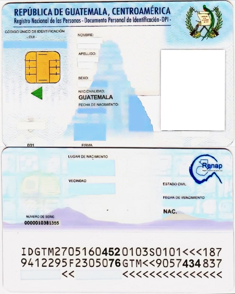 Documento Personal de Identificación Guatemala | PDF