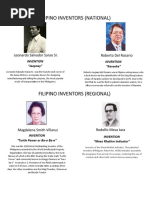 Top 10 Filipino Scientists and Contributions | PDF | Nature | Science