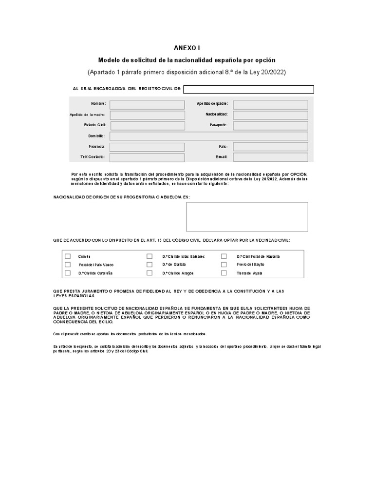 Ley de Memoria Democrática - Anexo I - Nuevo Febrero 2023 | PDF
