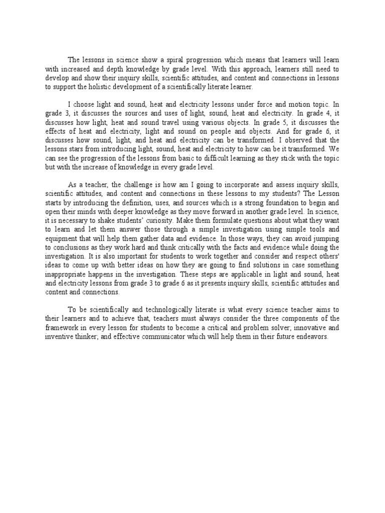 GED102 Assessment#1 | PDF | Learning | Science