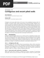Secant Pile Wall Construction Guide | PDF | Deep Foundation | Concrete