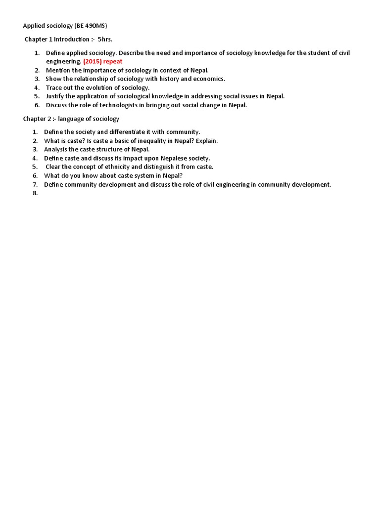 Applied Sociology | PDF