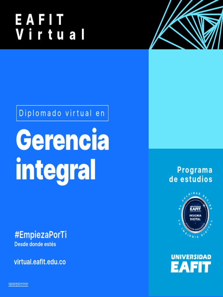Brochure Gerencia Integral EAFIT | PDF | Marketing | Negocios económicos