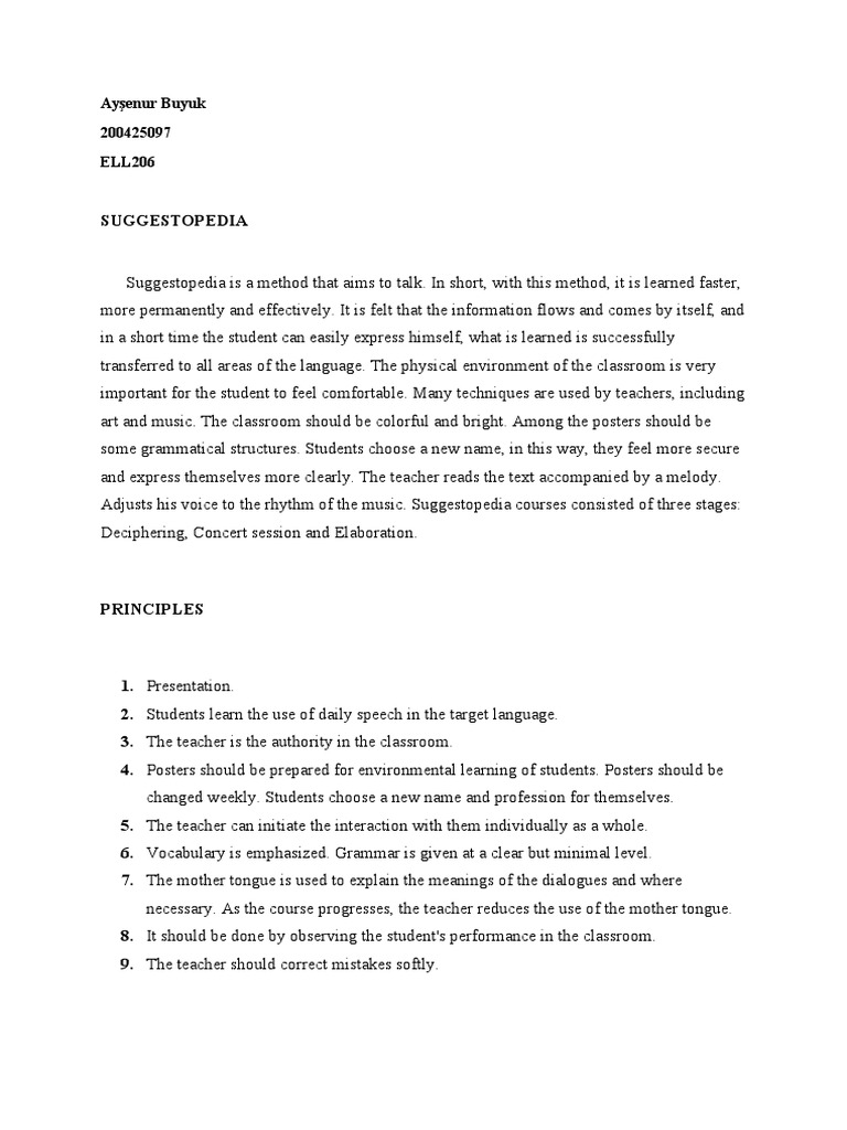 Suggestopedia | PDF | Teachers | Second Language