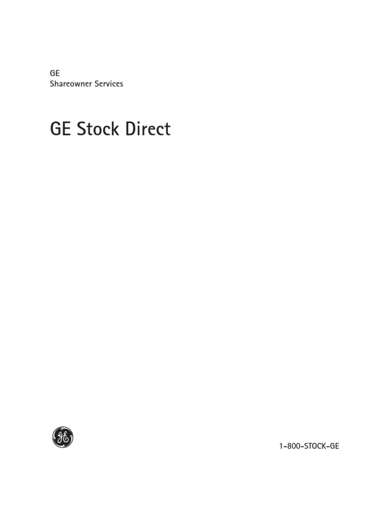 GE Prospectus | PDF | Dividend | Stocks