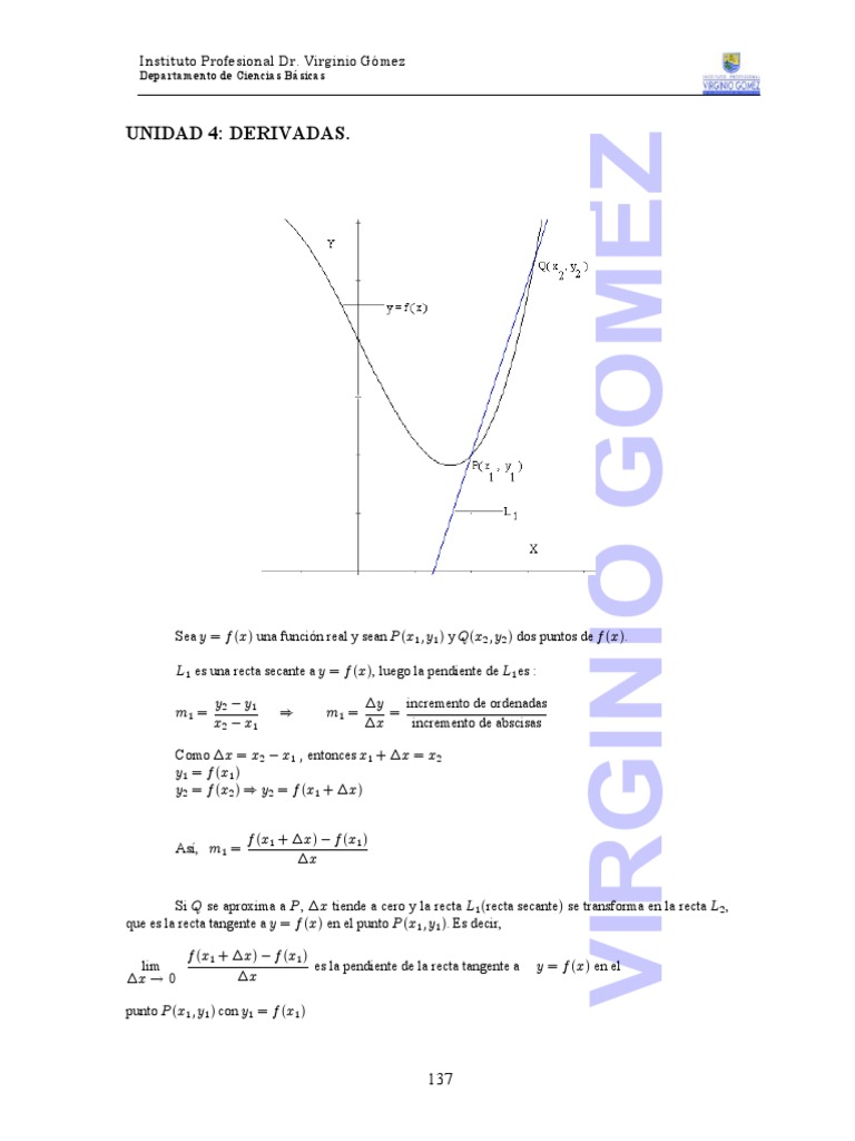 Apunte de Derivadas | PDF | Derivado | Velocidad
