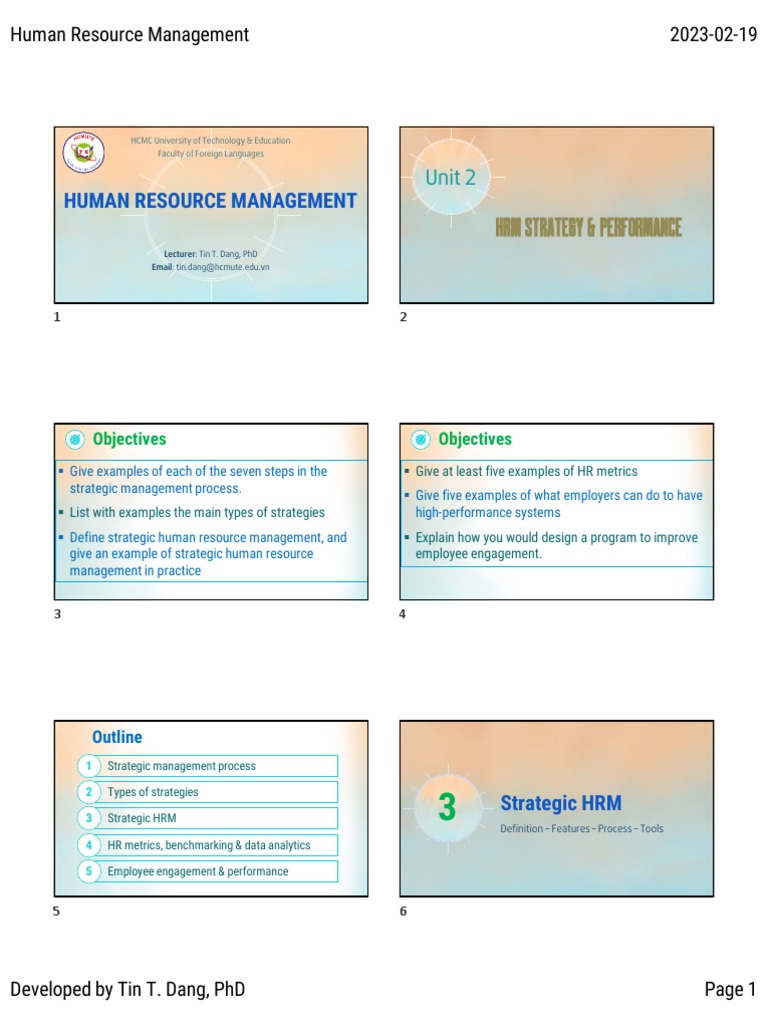 HRM Unit 02B | PDF | Human Resource Management | Performance Indicator