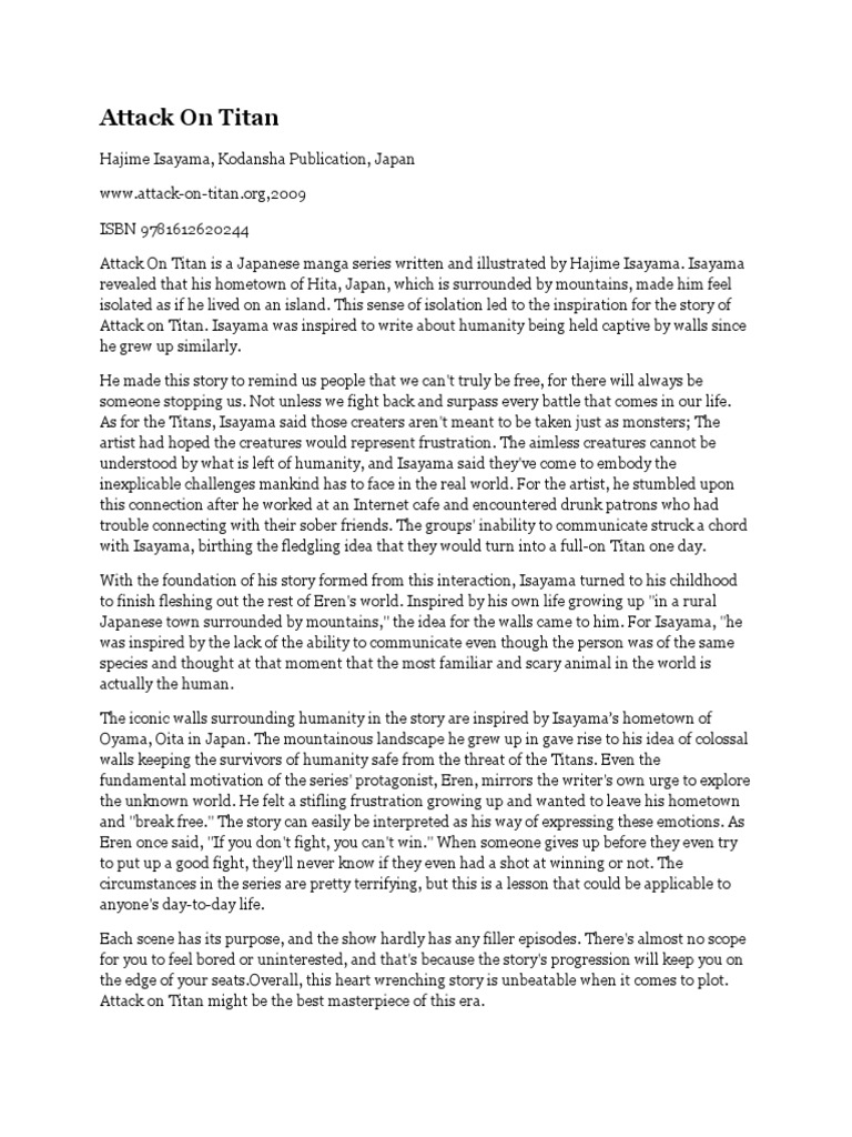 Attack On Titan | PDF