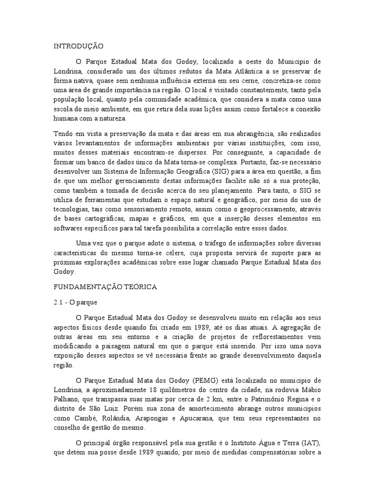 Texto TCC | PDF | Sistema de informações geográficas | Geografia