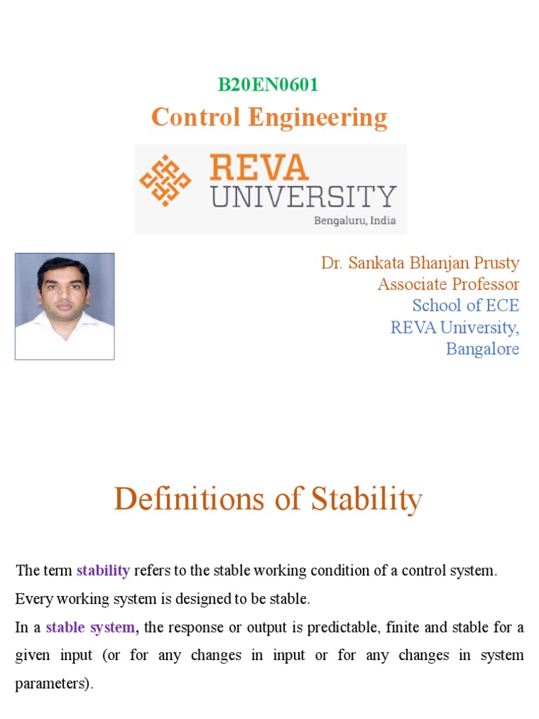 CE - Unit 2 - Stability Analysis and RH Criteria | PDF | Stability Theory | Convolution