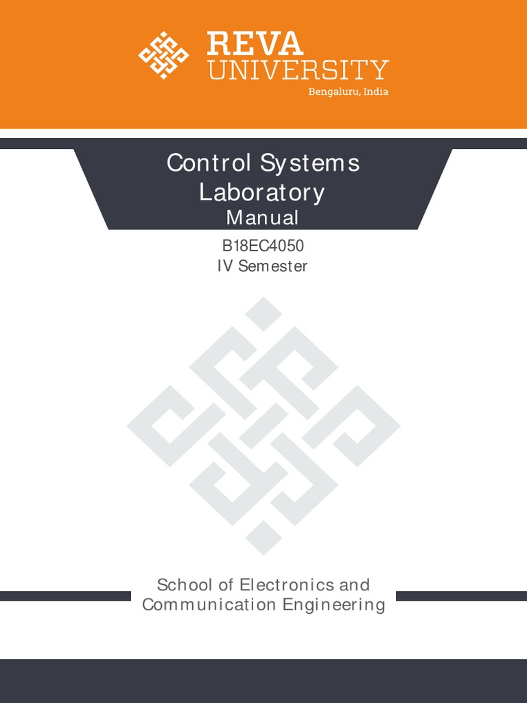 Control Systems Lab Manual | PDF | Damping | Control Theory