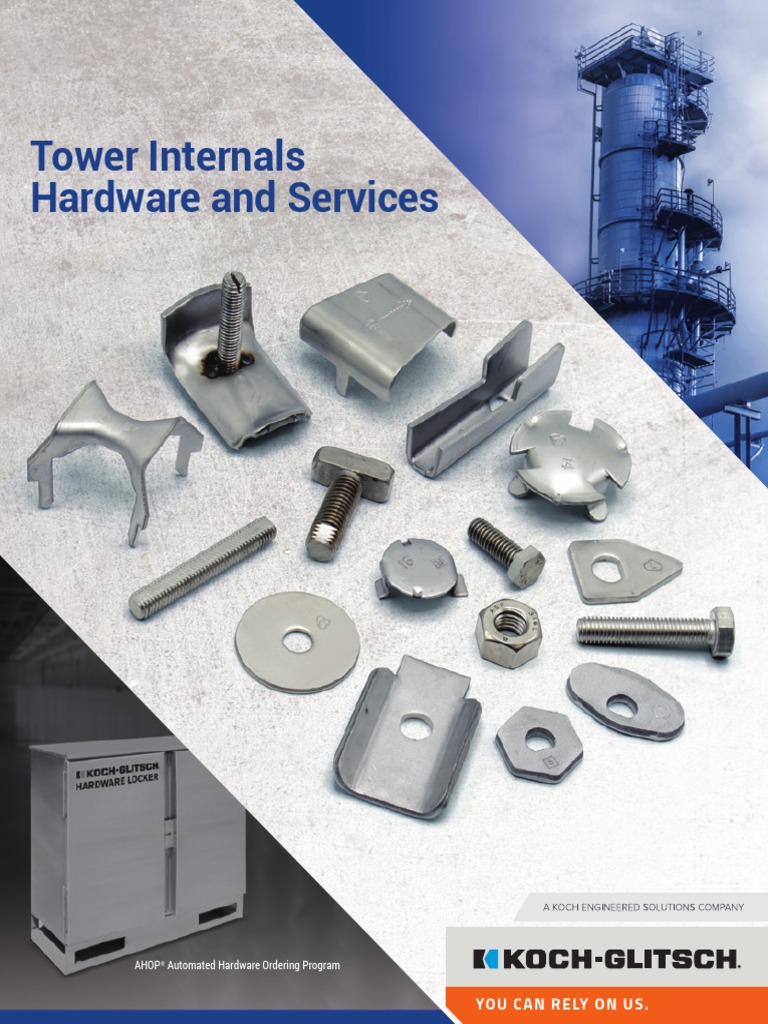 Tower Internals Hardware and Services | PDF | Screw | Stainless Steel