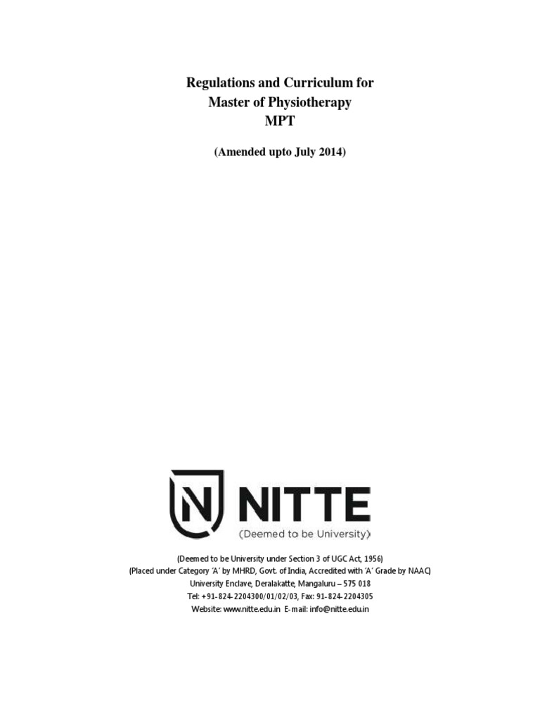22PHTP02D MPT | PDF | Thesis | Physical Therapy