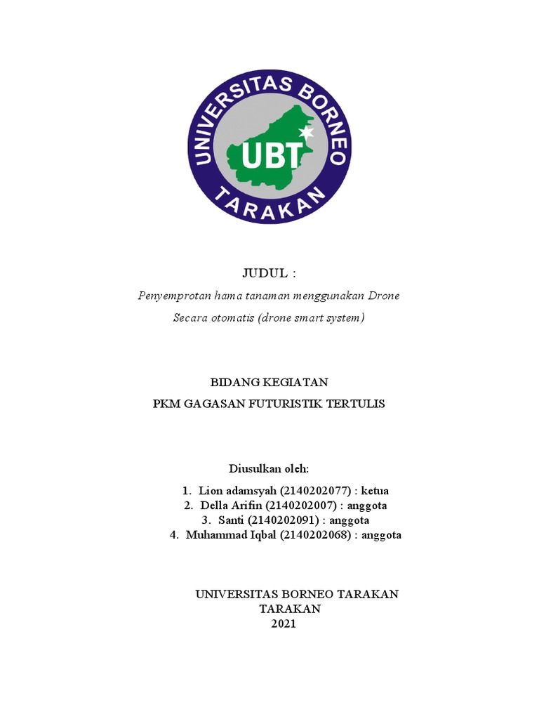 Judul:: Penyemprotan Hama Tanaman Menggunakan Drone Secara Otomatis ...