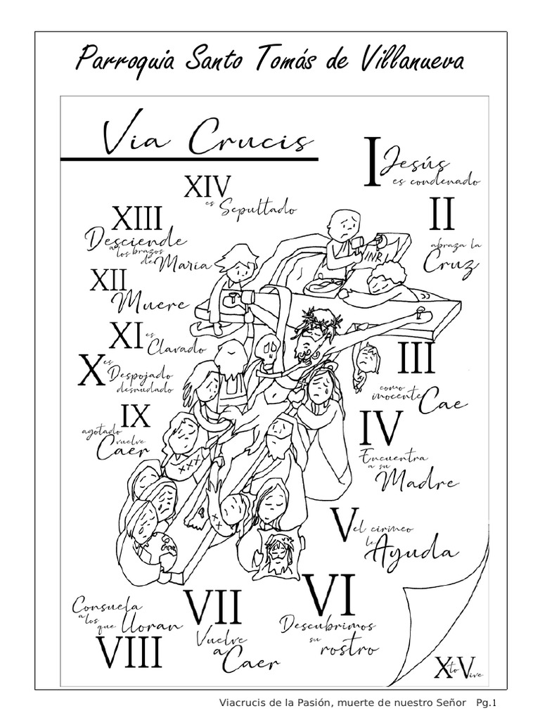 Viacrucis para Niños. | PDF | Estaciones de la Cruz | orador del Señor
