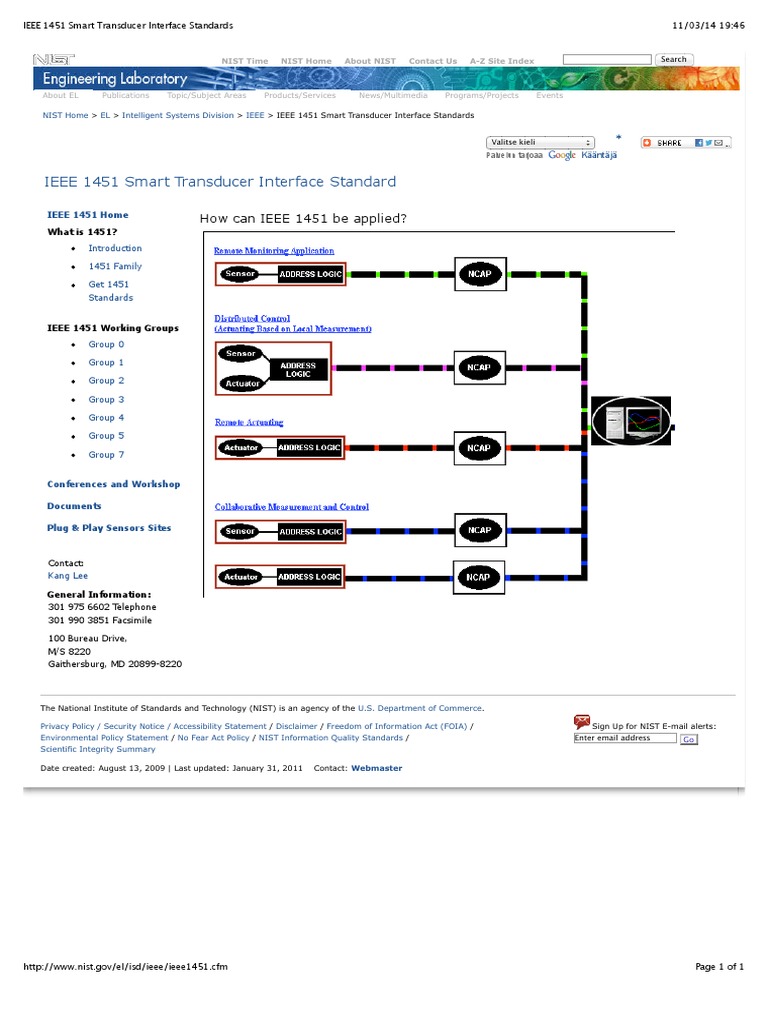 Overview of IEEE 1451 Standards | PDF | Technology & Engineering