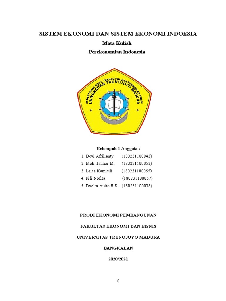 KEL.1 SistemEkonomi PI | PDF
