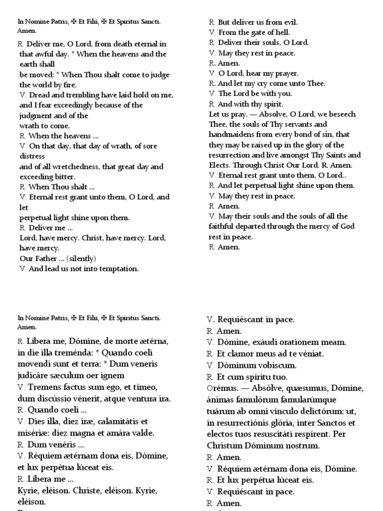 Prayers in Latin | PDF | Western Christianity | Religious Belief And ...