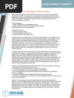 ACSM Preparticipation Screening Guidelines | PDF