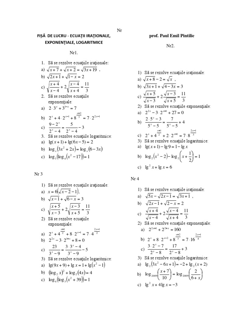 3.ec Irat Exp Log Mat Inf | PDF