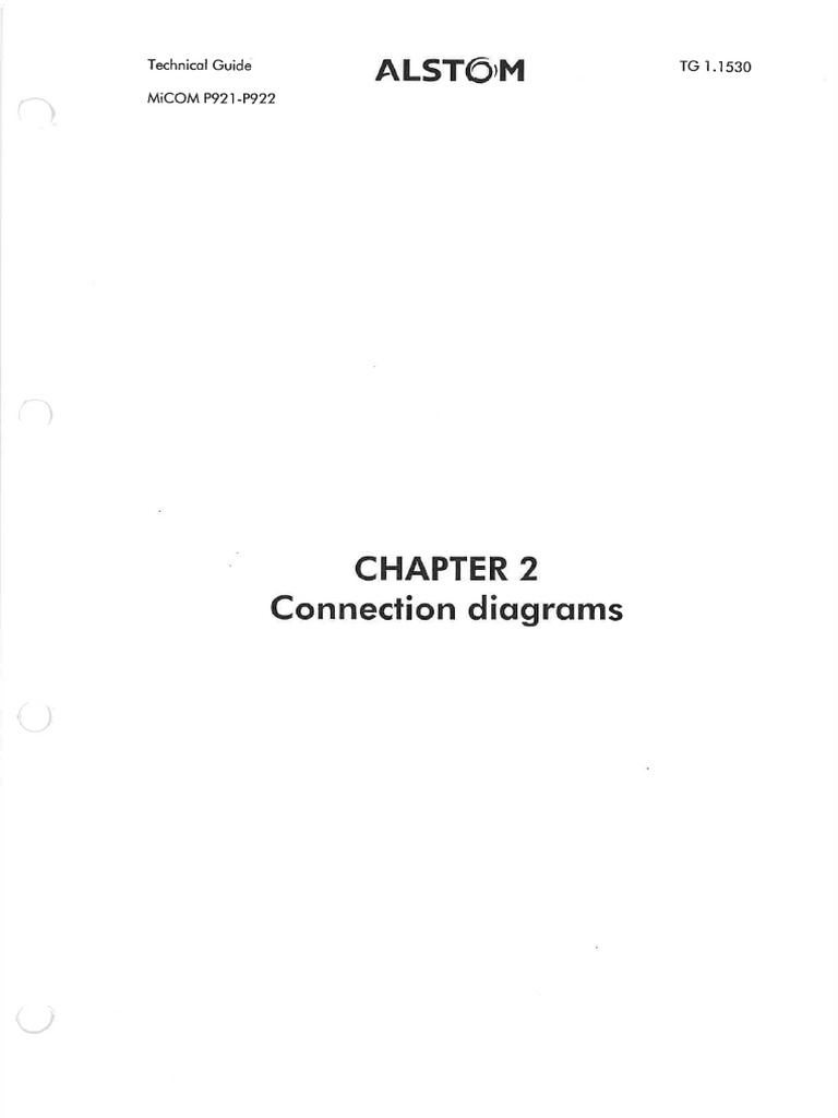 Micom P921 Connection Diagram | PDF