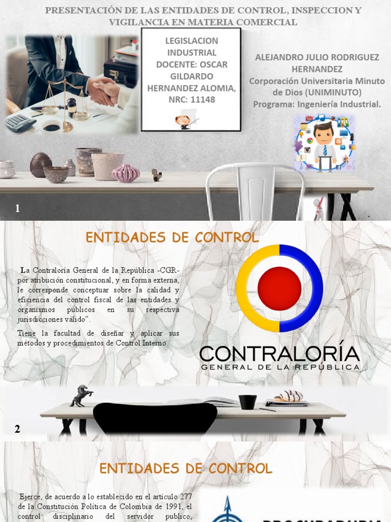 Presentación de Las Entidades de Control | PDF | Colombia | Gobierno