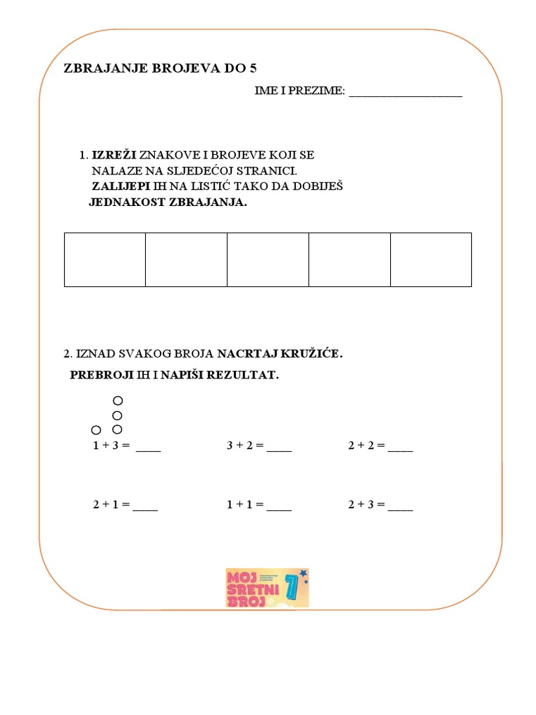 23 NL+23 Zbrajanje+brojeva+do+5 | PDF