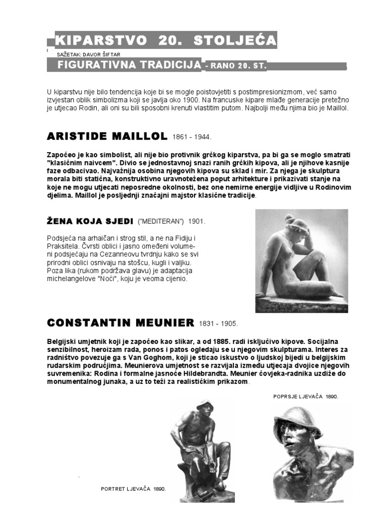 Kiparstvo 20. St. | PDF